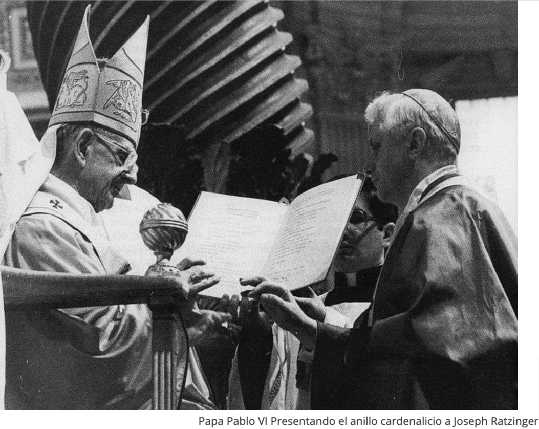 El Papa Pablo VI señaló al cardenal Ratzinger como ejemplo de lealtad a ...